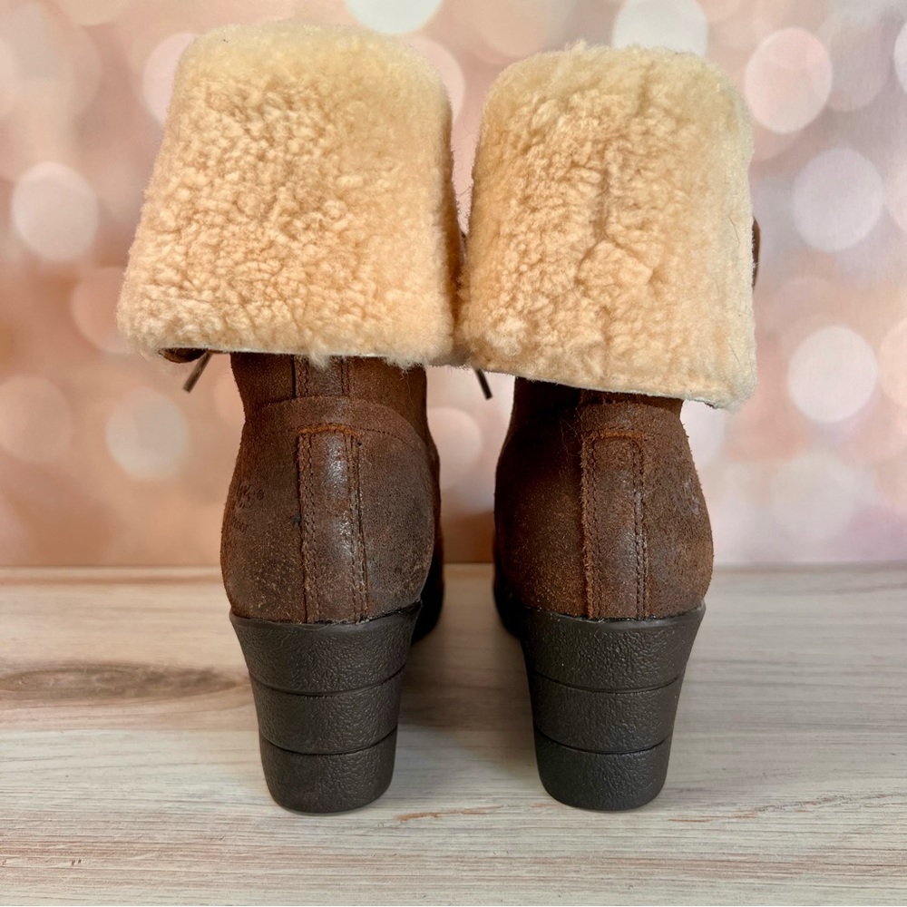 Ugg Uptown Zia Shearling Lined Wedge Boot - Gem